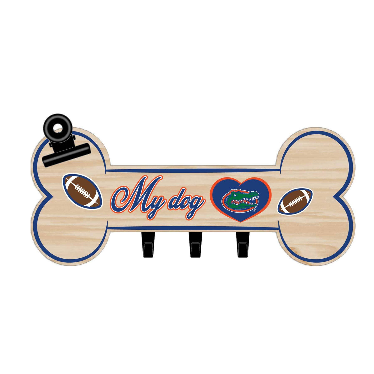 Florida Gators Bone Shaped Sign with Hooks – Gator Haven