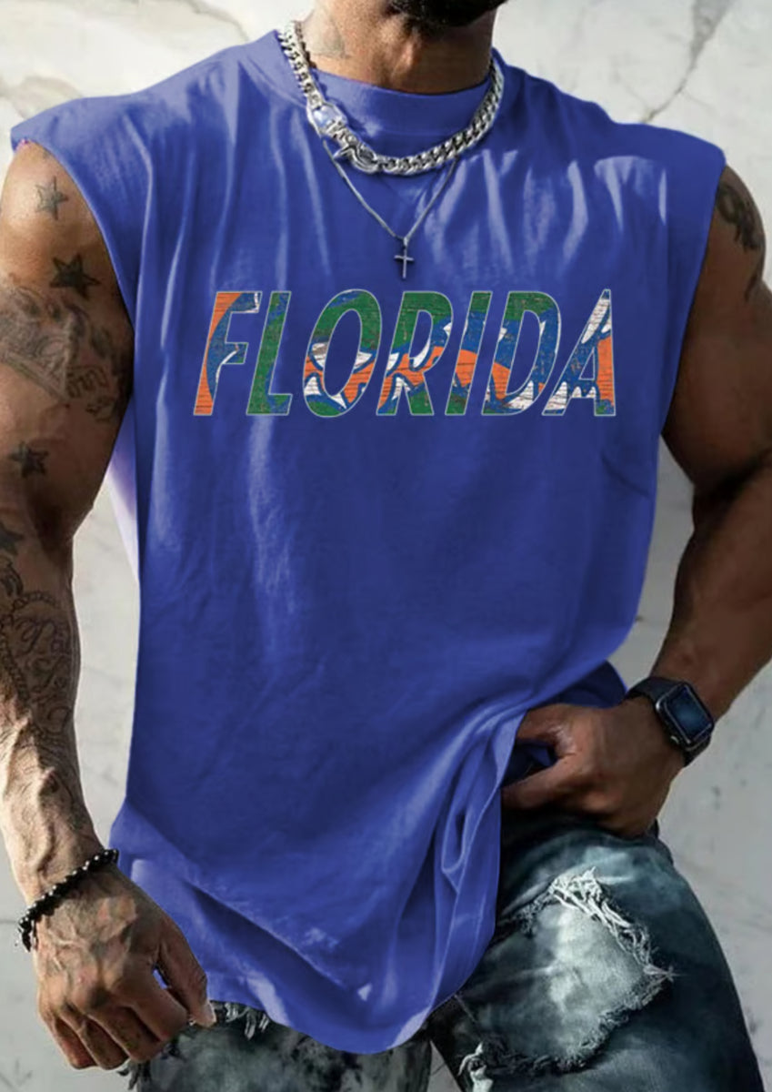 Florida Gators Men’s Royal Blue Muscle Shirt – Gator Haven