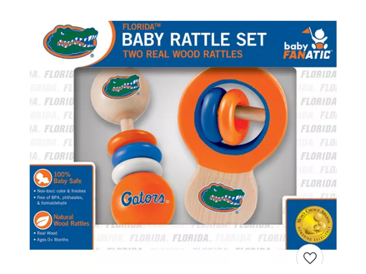 Florida Gators Real Wood Baby Rattle Set – Gator Haven