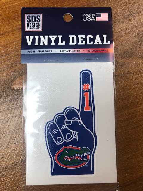 Florida Gators 3" Foam Finger Vinyl Decal – Gator Haven