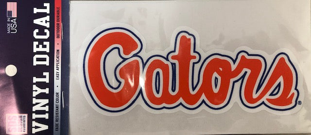 Florida Gators Script 6" Orange Decal – Gator Haven