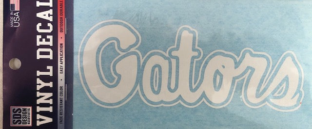 Florida Gators 6" White Gators Script Decal – Gator Haven