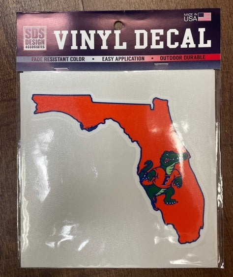 3" Orange State with Standing Gator Decal – Gator Haven